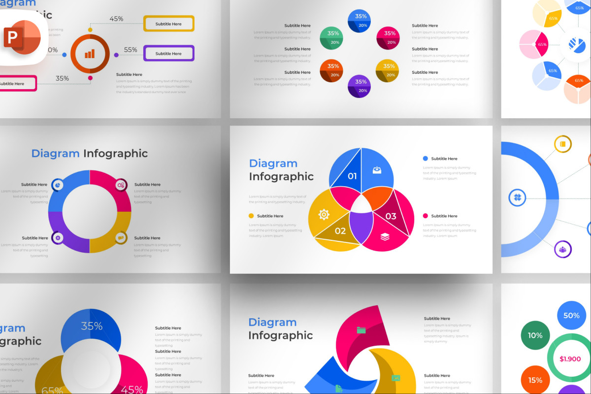 Diagram Powerpoint Infographic Template Nulivo Market
